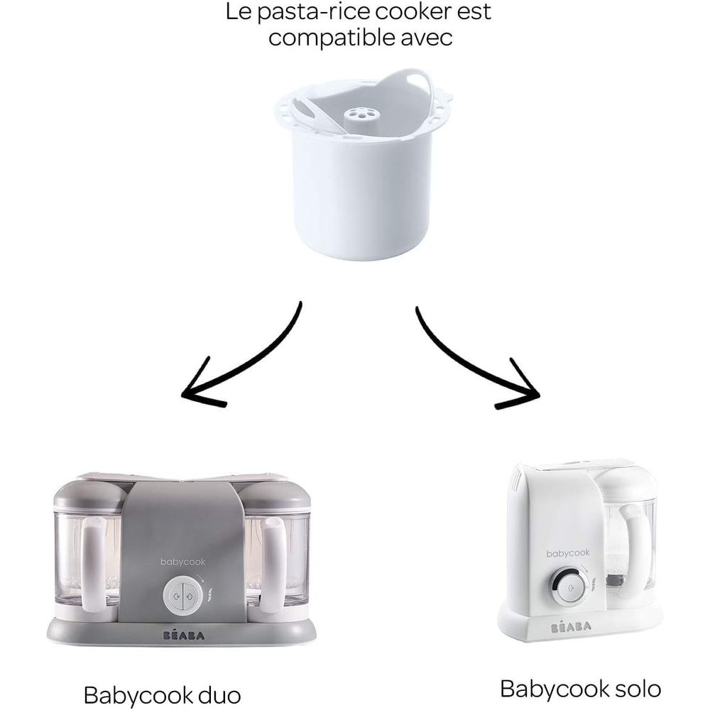 Beaba Babycook Solo & Duo Pasta & Rice Cooker - White – Bloom Connect MY