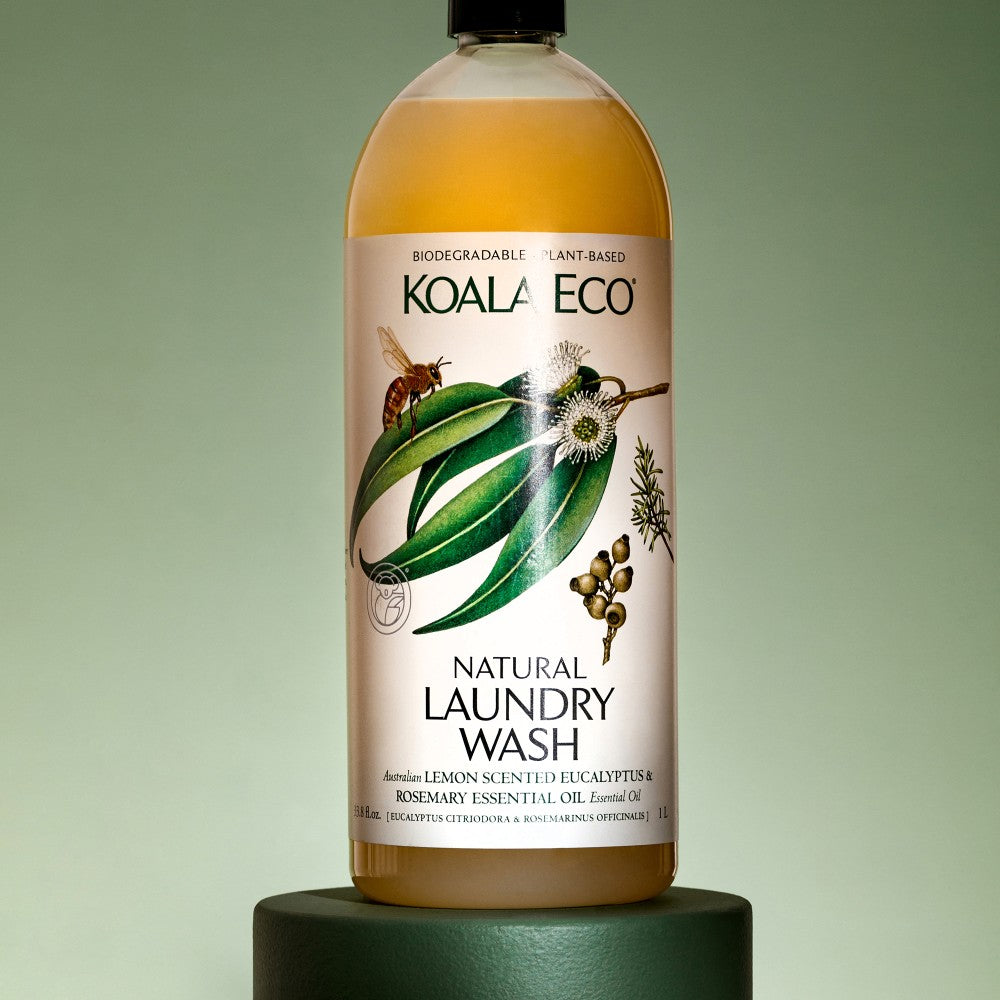 Koala Eco Natural Laundry Wash Lemon Scented Eucalyptus & Rosemary Ess ...
