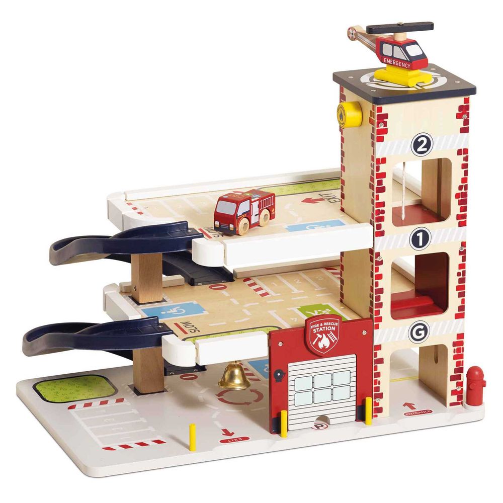 Le Toy Van Fire & Rescue Wooden Garage – Bloom Connect MY